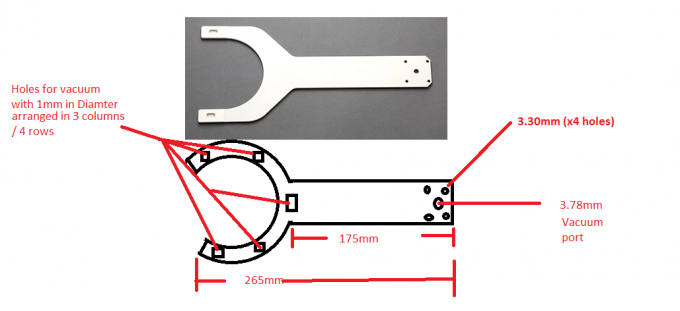 Industrial Ceramic Products Zirconia Alumina Ceramic End Effector For ...
