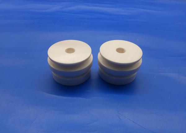 White Color Machinable Ceramic Block 95 - 99.7 % Alumina Circular Block ...