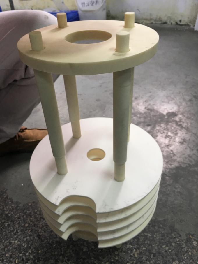 Ceramic Semiconductor Wafer Boat For Diffusion Of 8" Wafer Processing ...