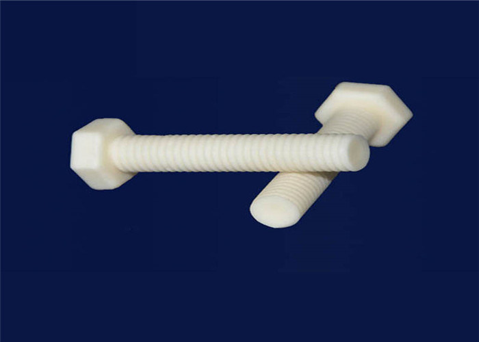 Al2o3 Insulating Threaded 99% Alumina Ceramic Rod High Temperature ...