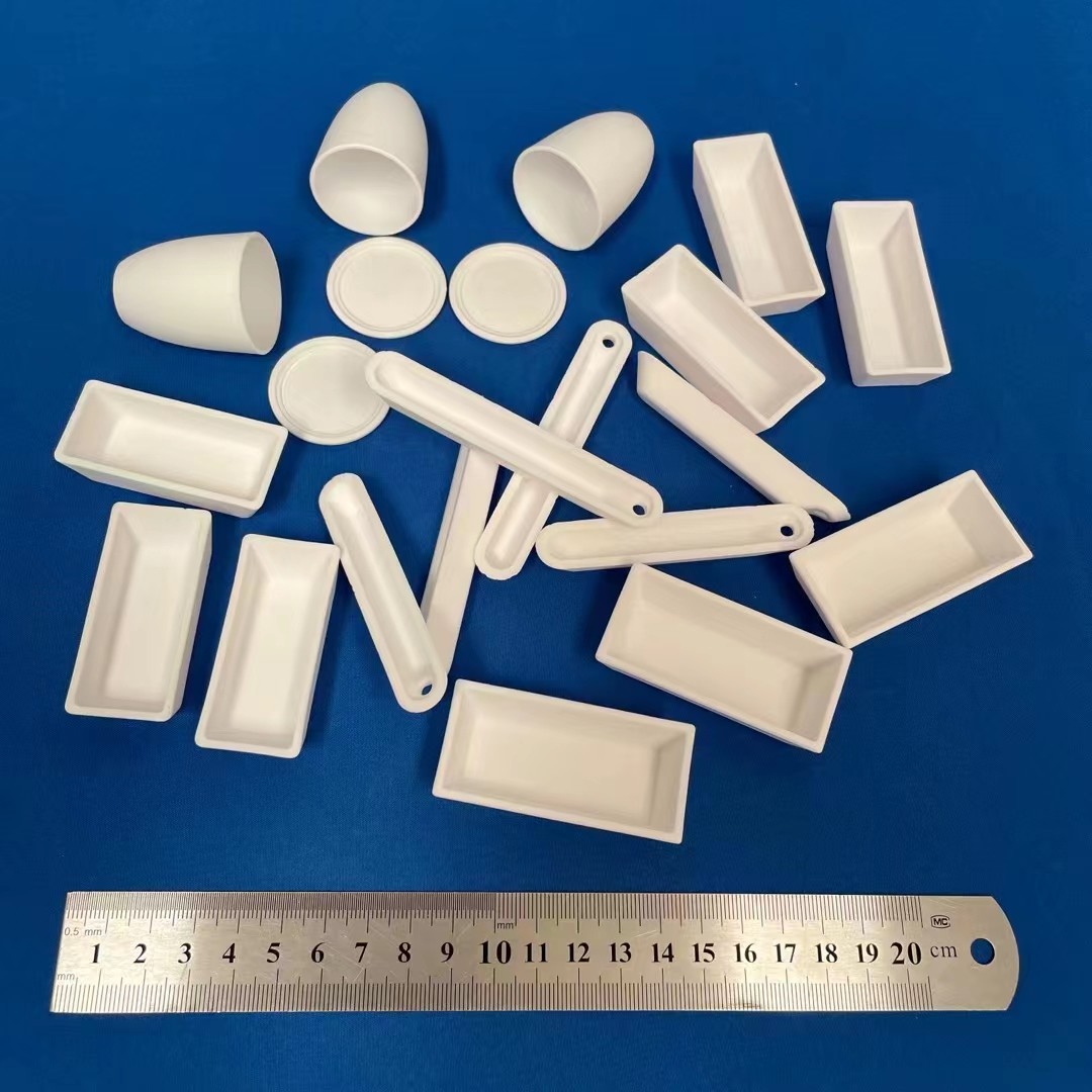 High Temperature Gold Melting Ceramic Kiln Boat Alumina Ceramic Crucible