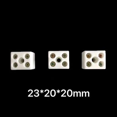 Electrical 1000 Deg Steatite Terminal Blocks High Temperature White ...